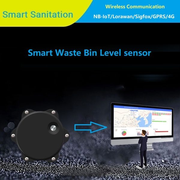 IoT enabled ultrasonic waste bin fill level detector from China