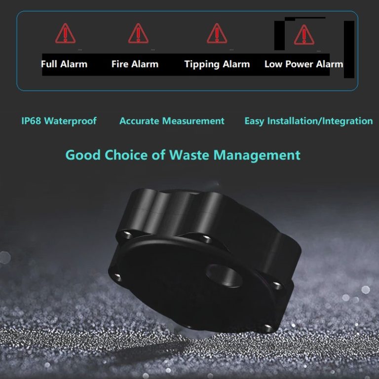 IoT enabled ultrasonic waste bin fill level detector from China